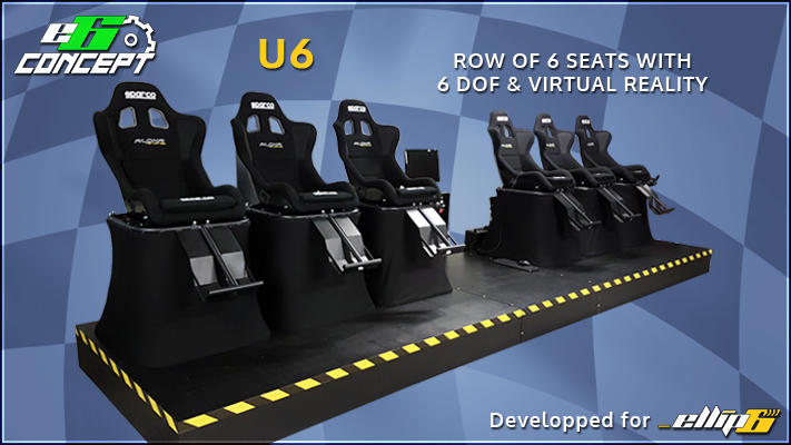 E6 CONCEPT — High fidelity 6 DOF simulators — Developed for ellip6
