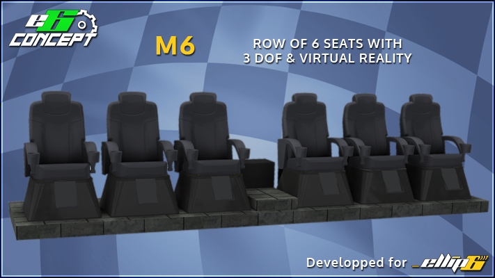 E6 CONCEPT — High fidelity 6 DOF simulators — Developed for ellip6